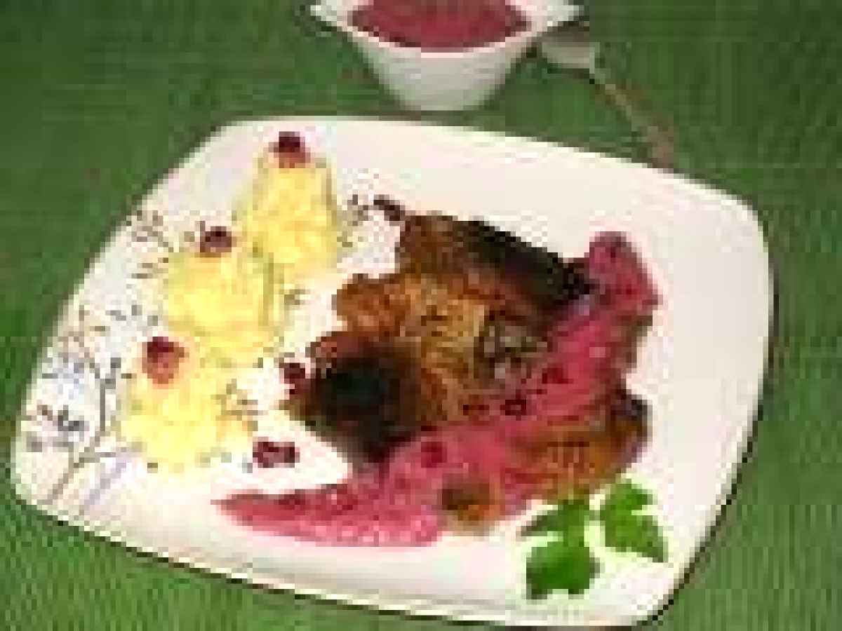 FRIPTURA DE PORC CU SOS DE MERISOARE de Adi`s blog