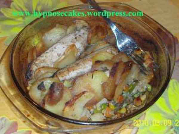 Rețetă de peste la cuptor cu sos alb delicios