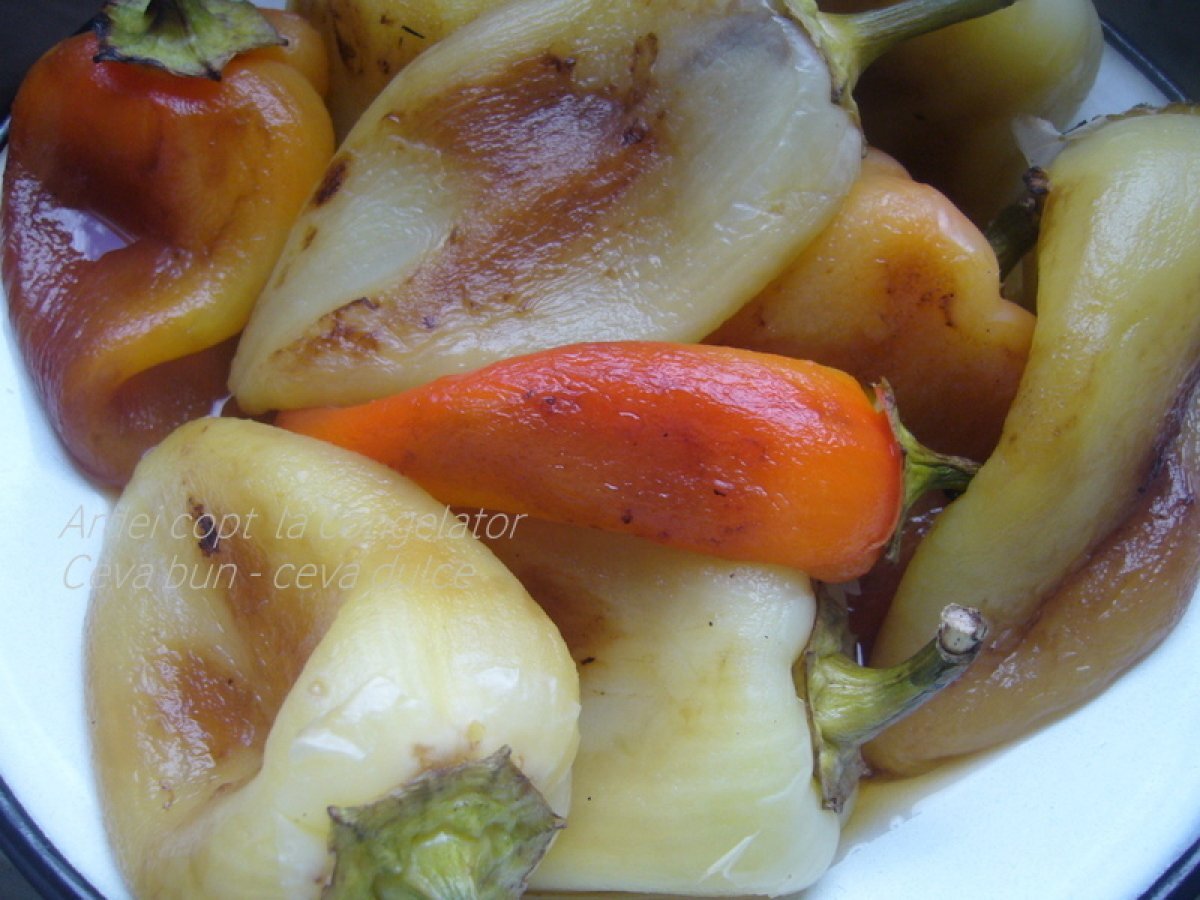 Ardei copt la congelator - Rețetă Petitchef