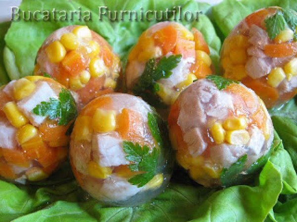 Rețetă aspic în formă de ou