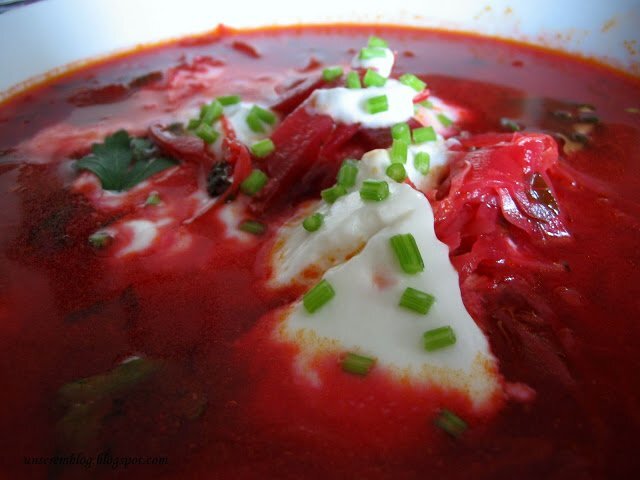 Bors rusesc cu smantana - Rețetă Petitchef