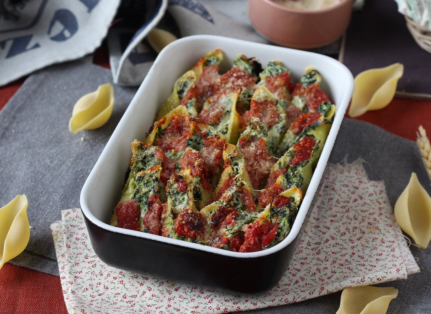 Rețetă conchiglioni cu ricotta și spanac delicioase