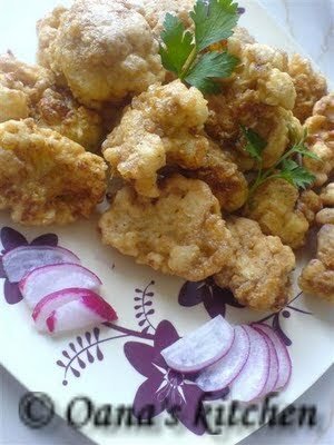 Rețetă de conopidă pane