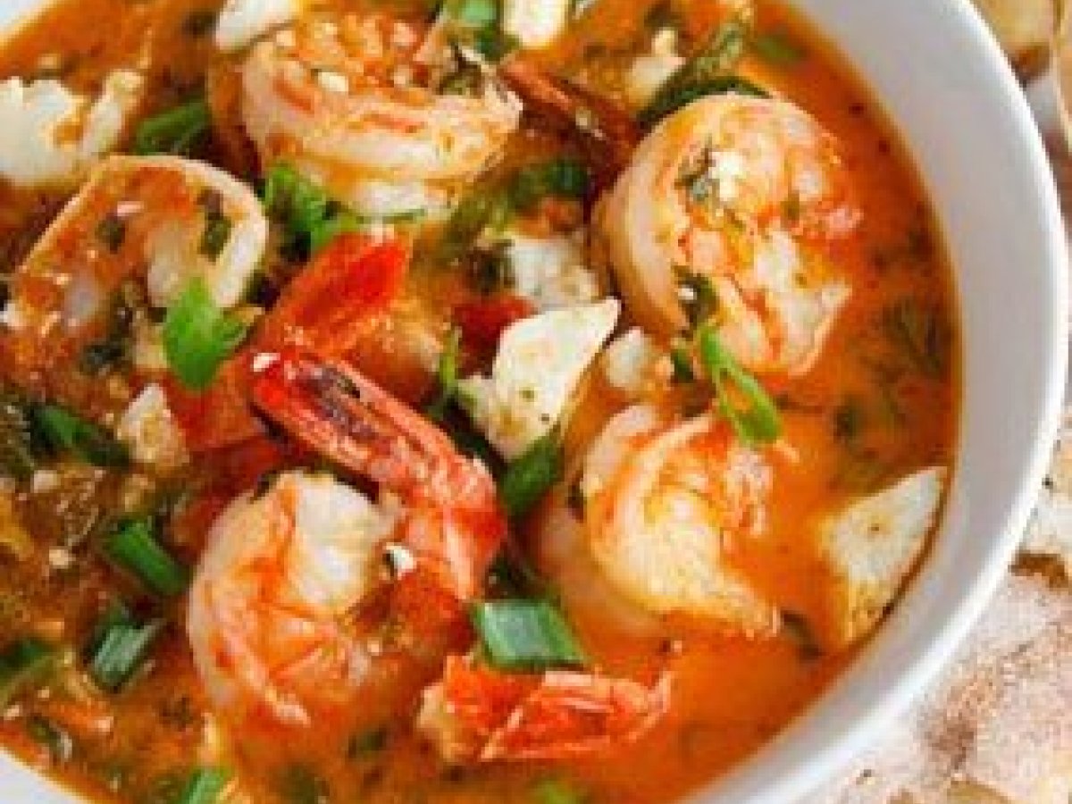 Rețetă de creveti grecești (garides tourkolimano)