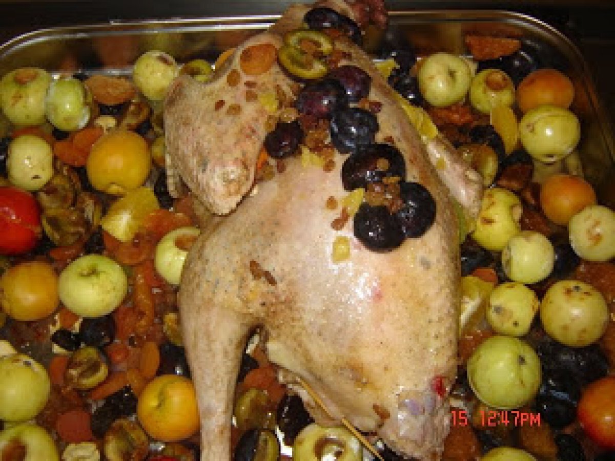Rețetă de curcan umplut cu fructe