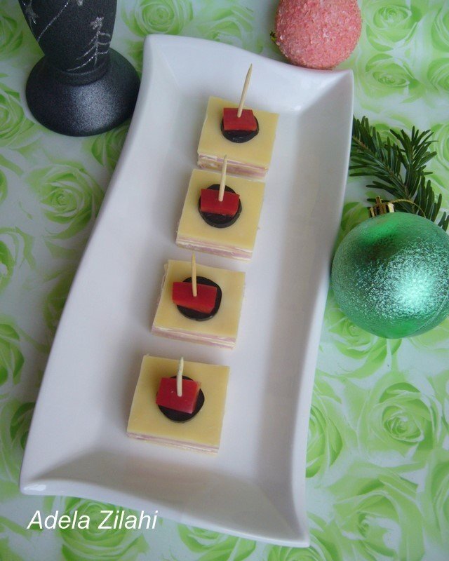 Rețetă dobos aperitiv cu șuncă și cașcaval delicios
