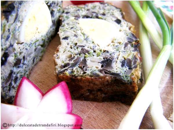 Rețetă de drob cu ciuperci vegetarian, simplu și gustos