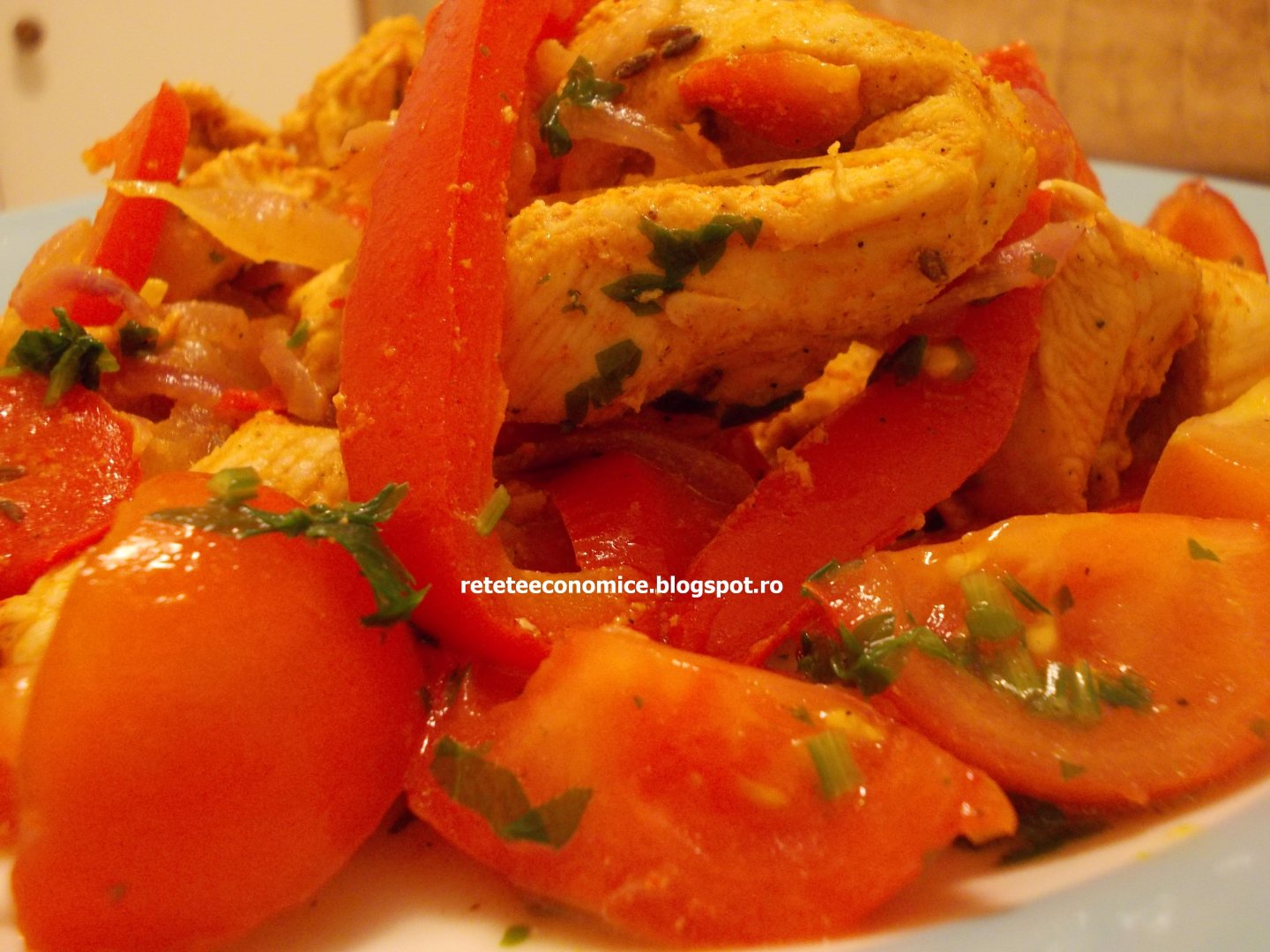 Rețetă fajitas de pui cu salsa de roșii delicioasă