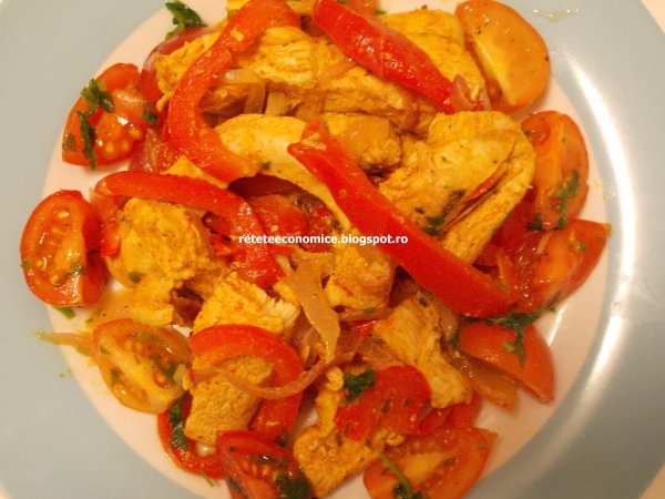 Fajitas de pui cu salsa de rosii - Rețetă Petitchef