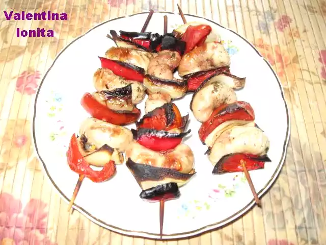 Rețetă de frigărui de fudulii de curcan la grill
