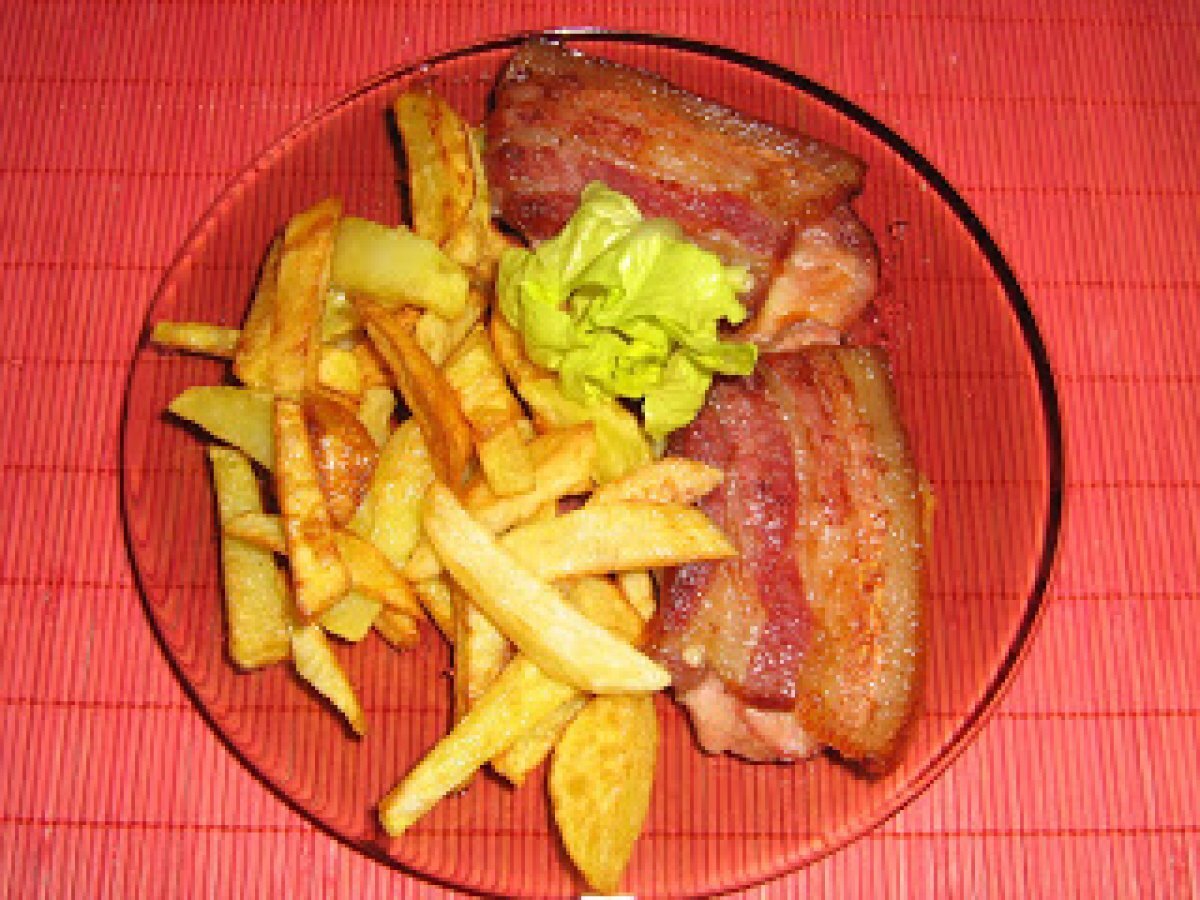 Rețetă de friptură cu bacon și cașcaval