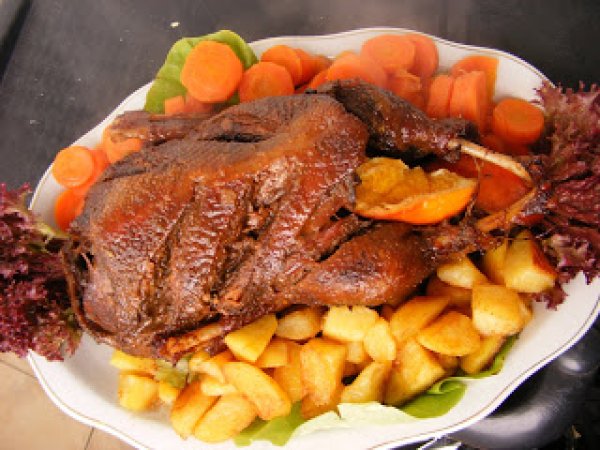 Rețetă de friptură de rață cu portocale