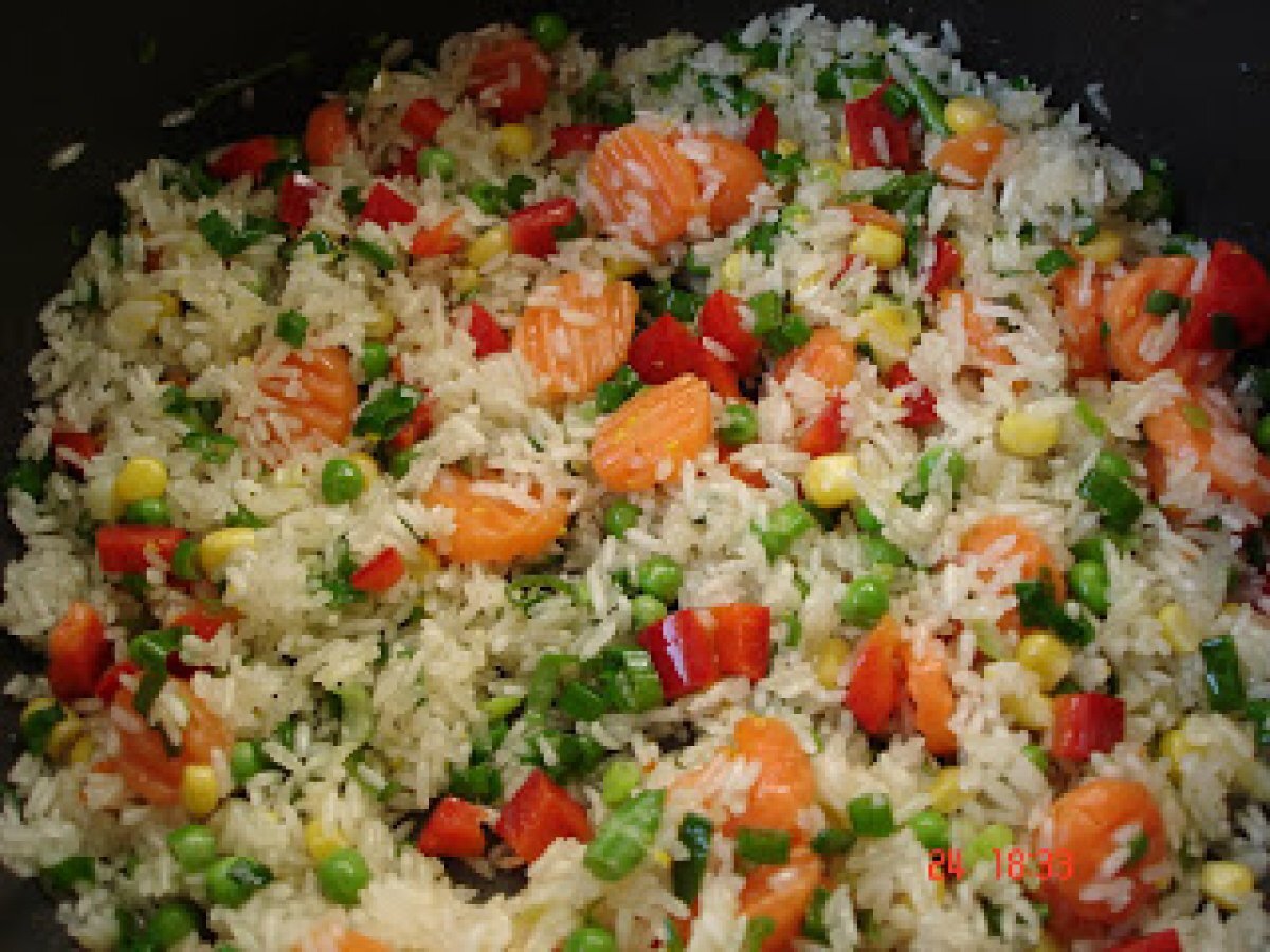 Rețetă garnitură de orez cu legume