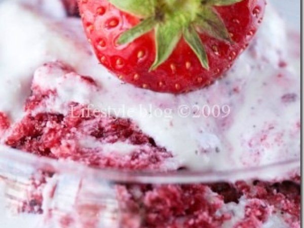 Inghetata de fructe de padure cu ciocolata alba - Rețetă Petitchef