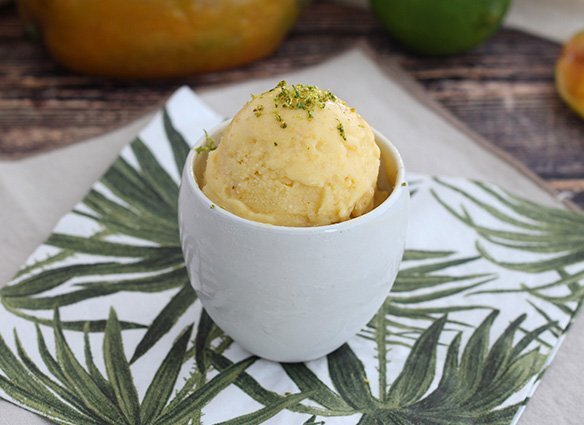 Inghetata de mango - fara aparat de facut inghetata - Rețetă Petitchef