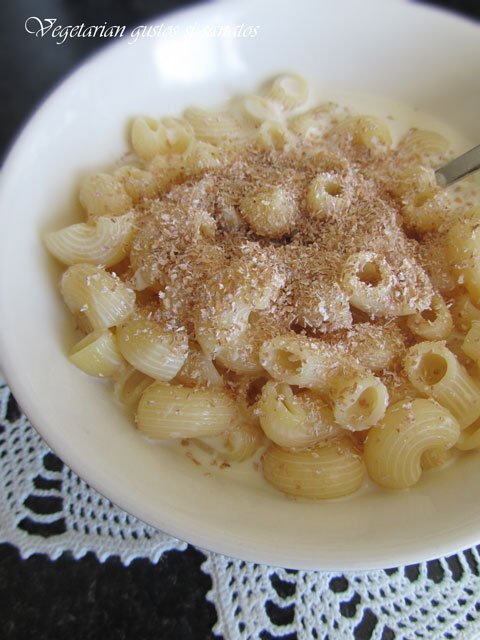 Rețetă melci cu lapte - pasta con leche (dulce)