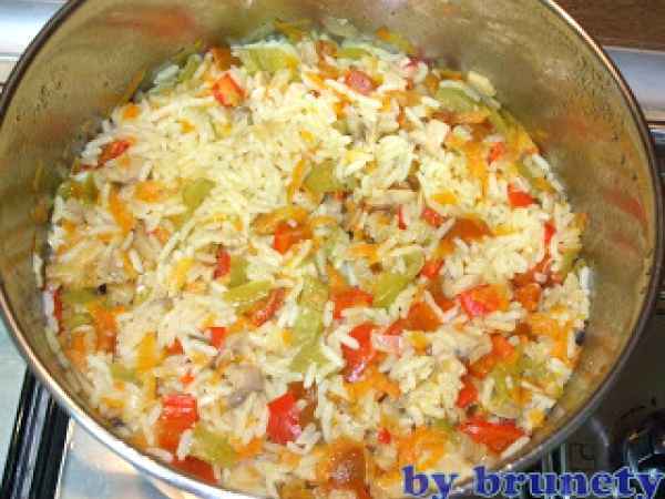 Rețetă de orez cu legume