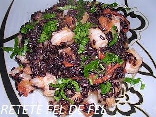 Orez negru cu creveti