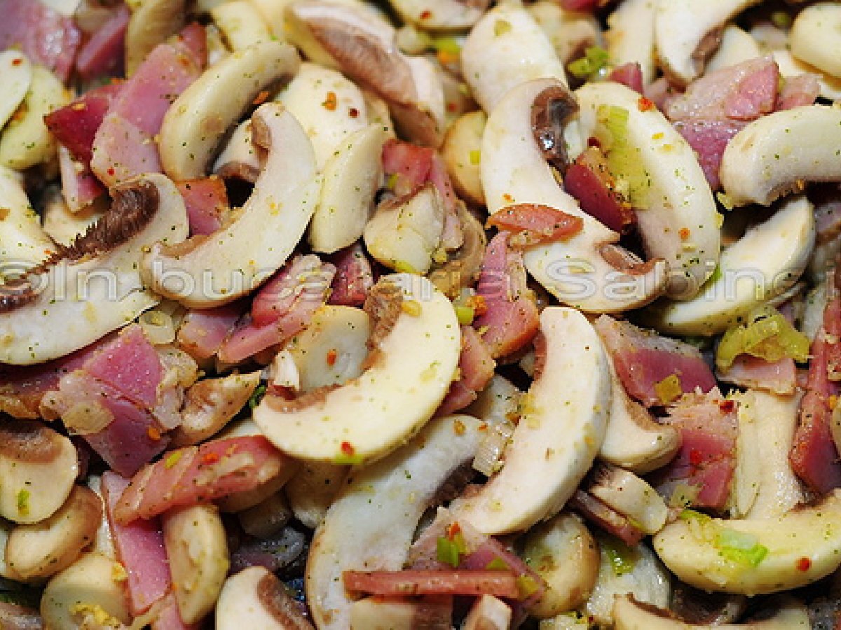 Rețetă paste cu bacon și ciuperci