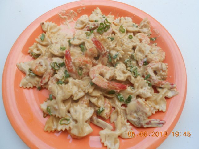 Rețetă paste cu creveti simple și rapide de făcut