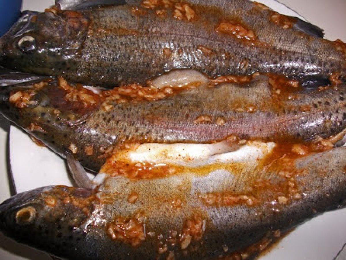 Pastrav in bacon - Rețetă Petitchef