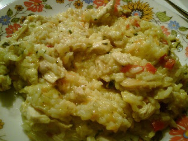 Rețetă de pilaf de orez cu pui și ciuperci