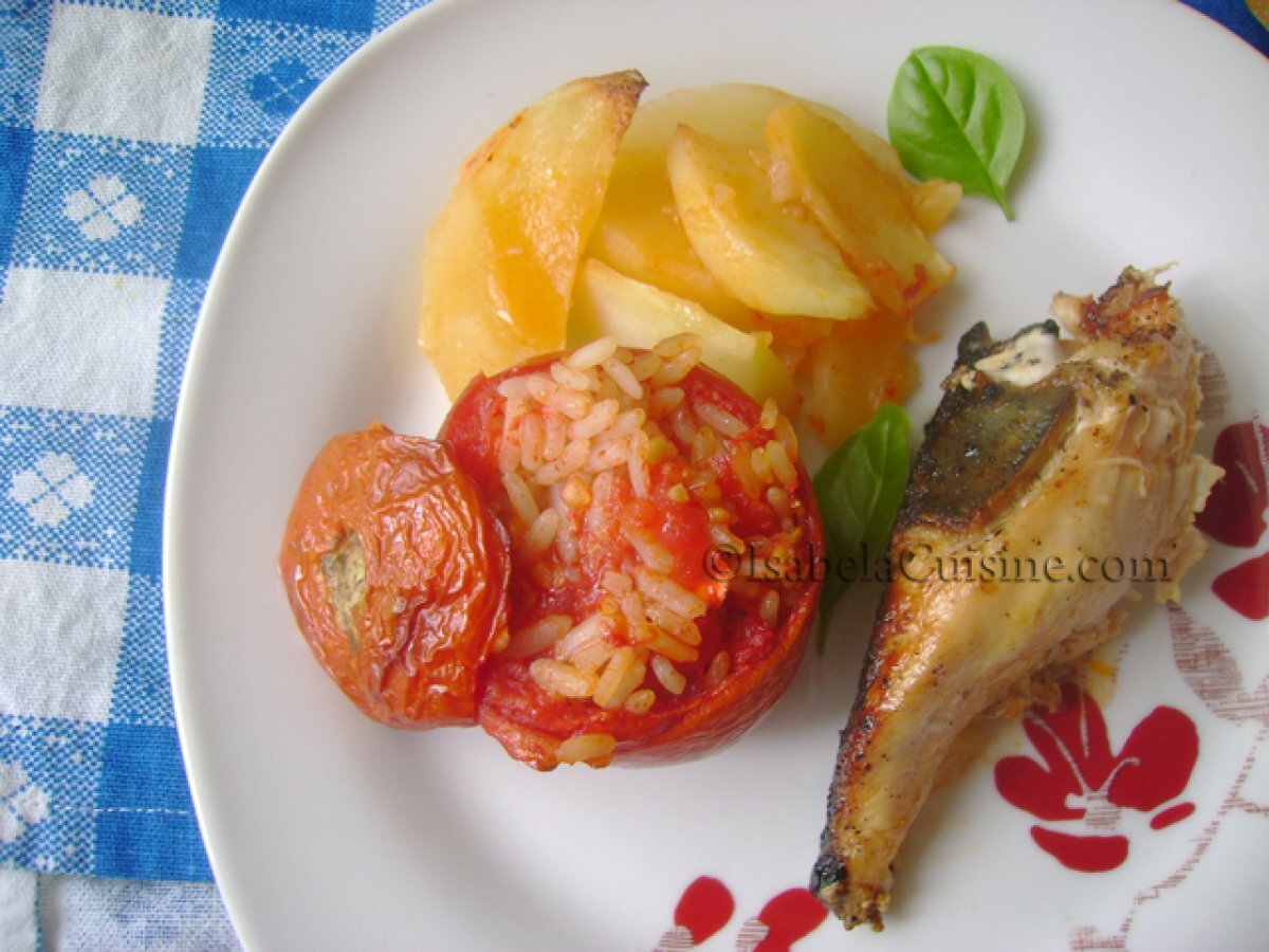 Rețetă de roșii umplute cu orez