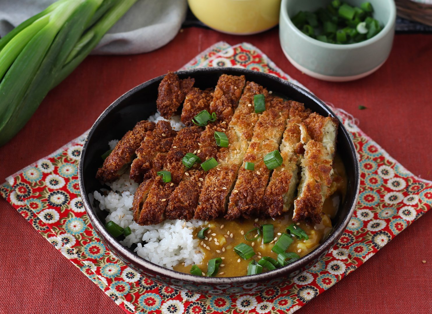 Rețetă vinete pane cu pesmet panko și curry katsu